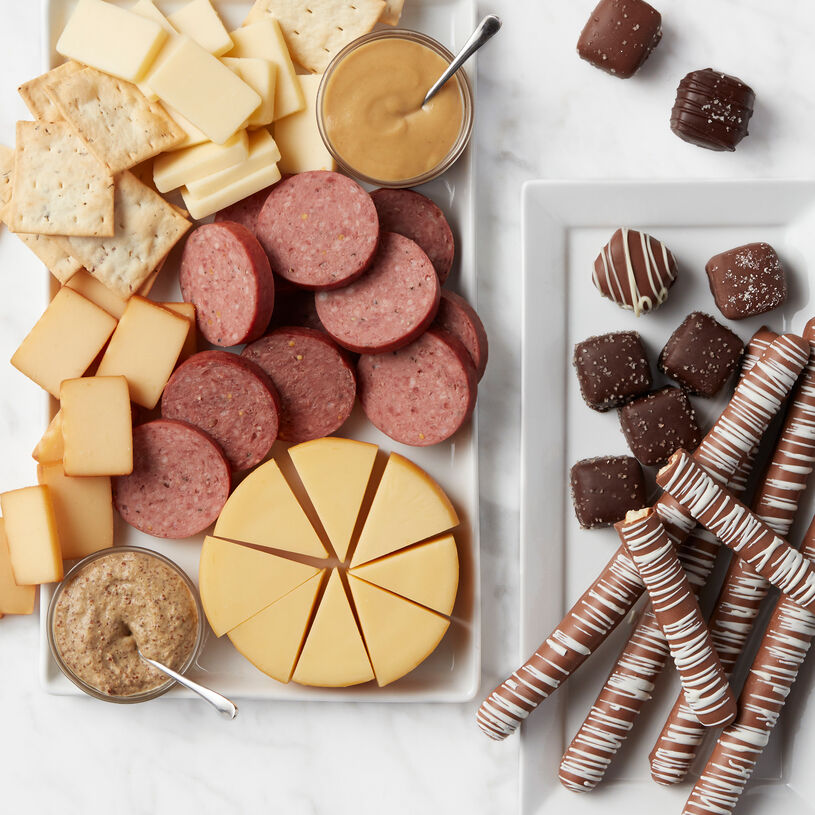 Cheese, Sausage & Mustard Great Taste Gift Basket - Gift Basket