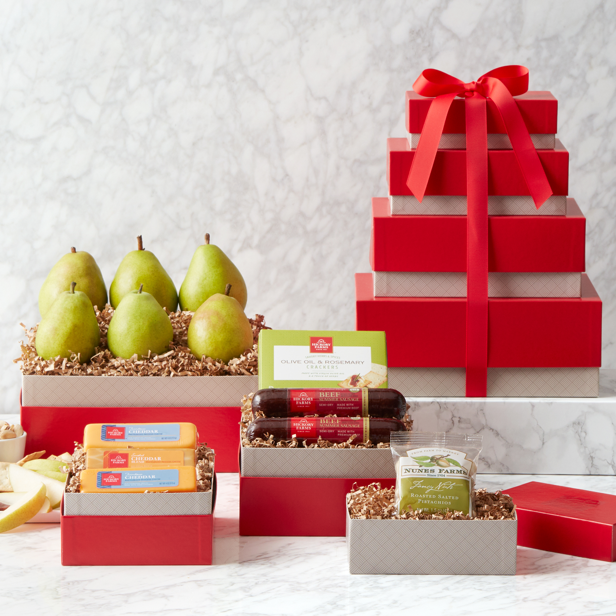 Fruit & Snack Gift Tower | Hickory Farms