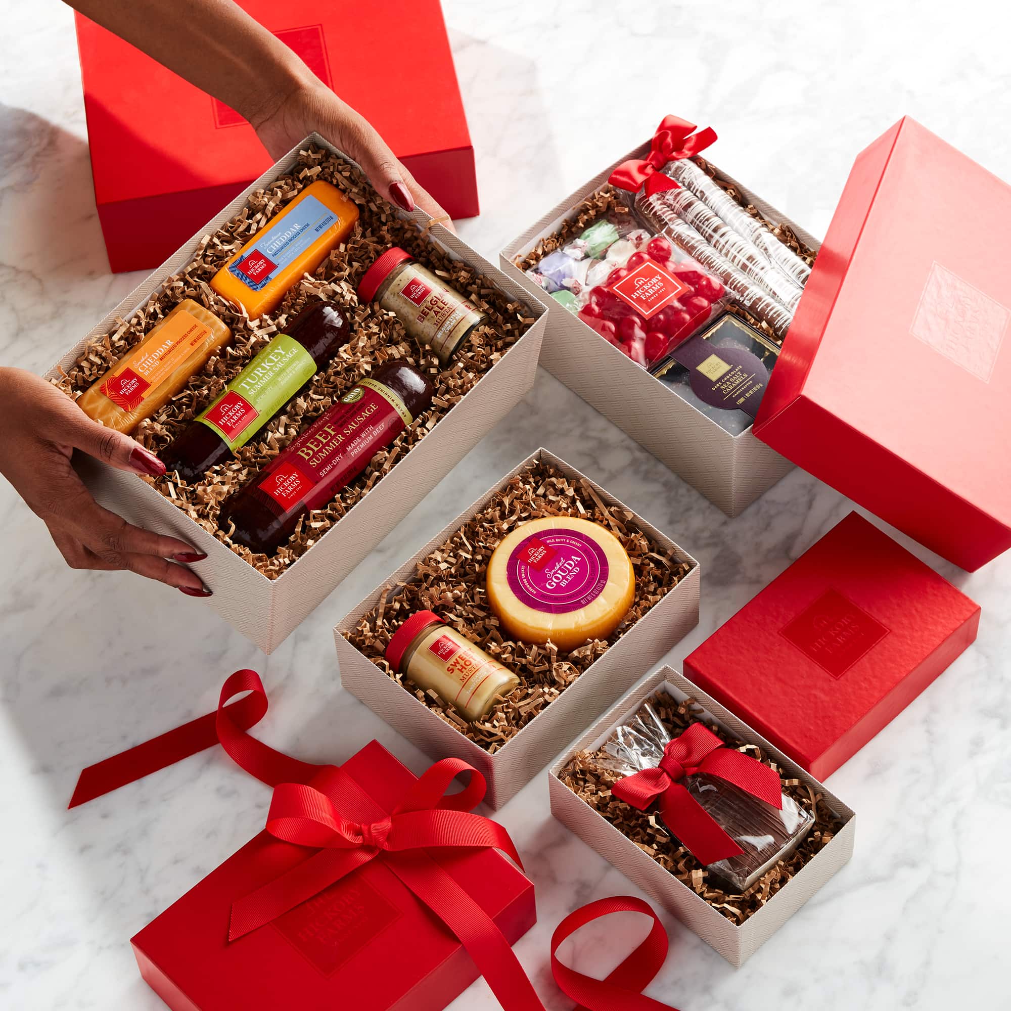 Deluxe Sweet & Savory Gift Tower | Hickory Farms