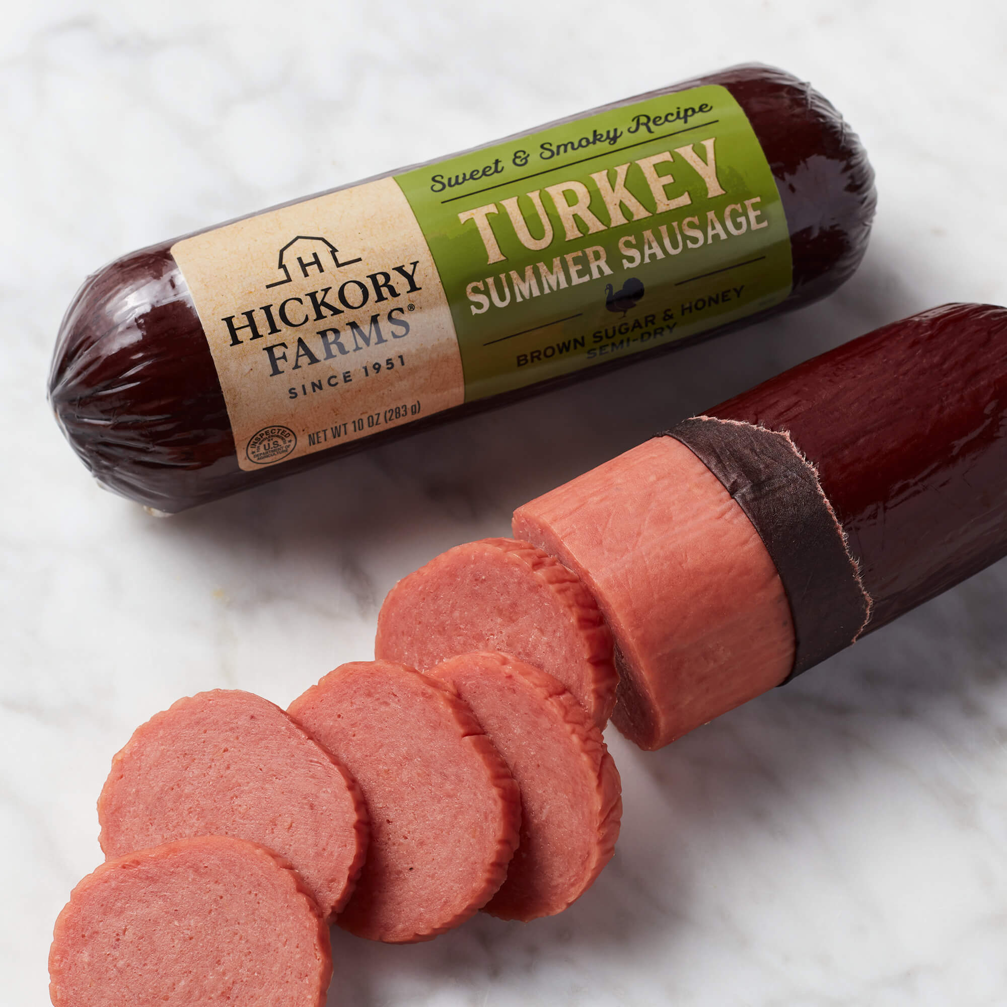 Sweet & Smoky Turkey Summer Sausage | Hickory Farms